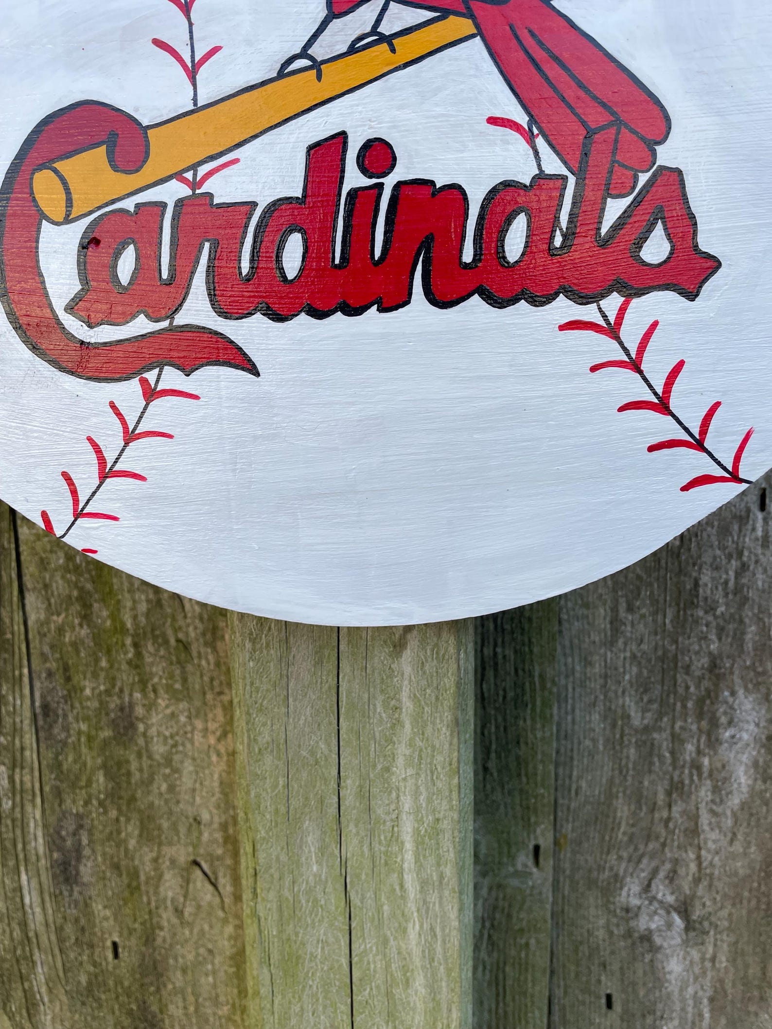 St. Louis Cardinals Wood Baseball Sign - Etsy