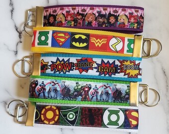 Super Hero Keychain - Etsy
