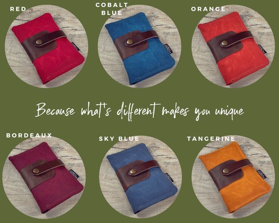 Waxed Canvas Cover for Field Notes and Moleskine Travel Case | Etsy