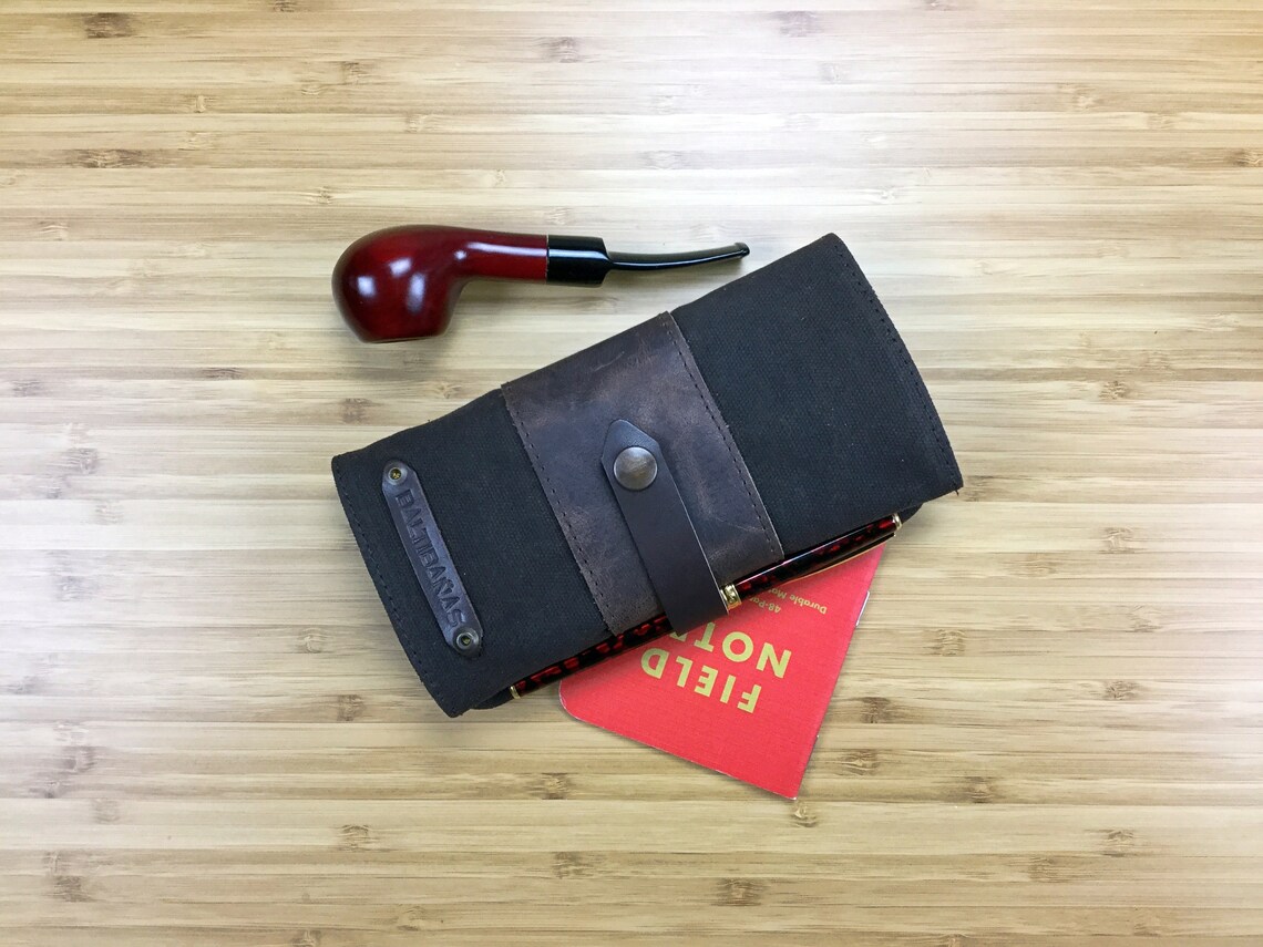 Waxed Canvas Pipe Case Accessories Smokers Water-repellent | Etsy