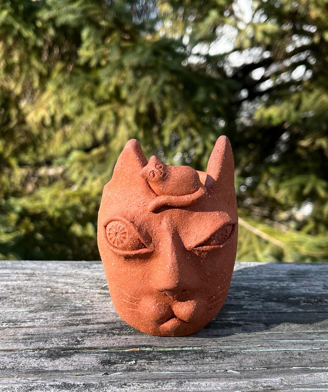 Squinty Cat Pot: Original Handmade Cat Pot - Etsy