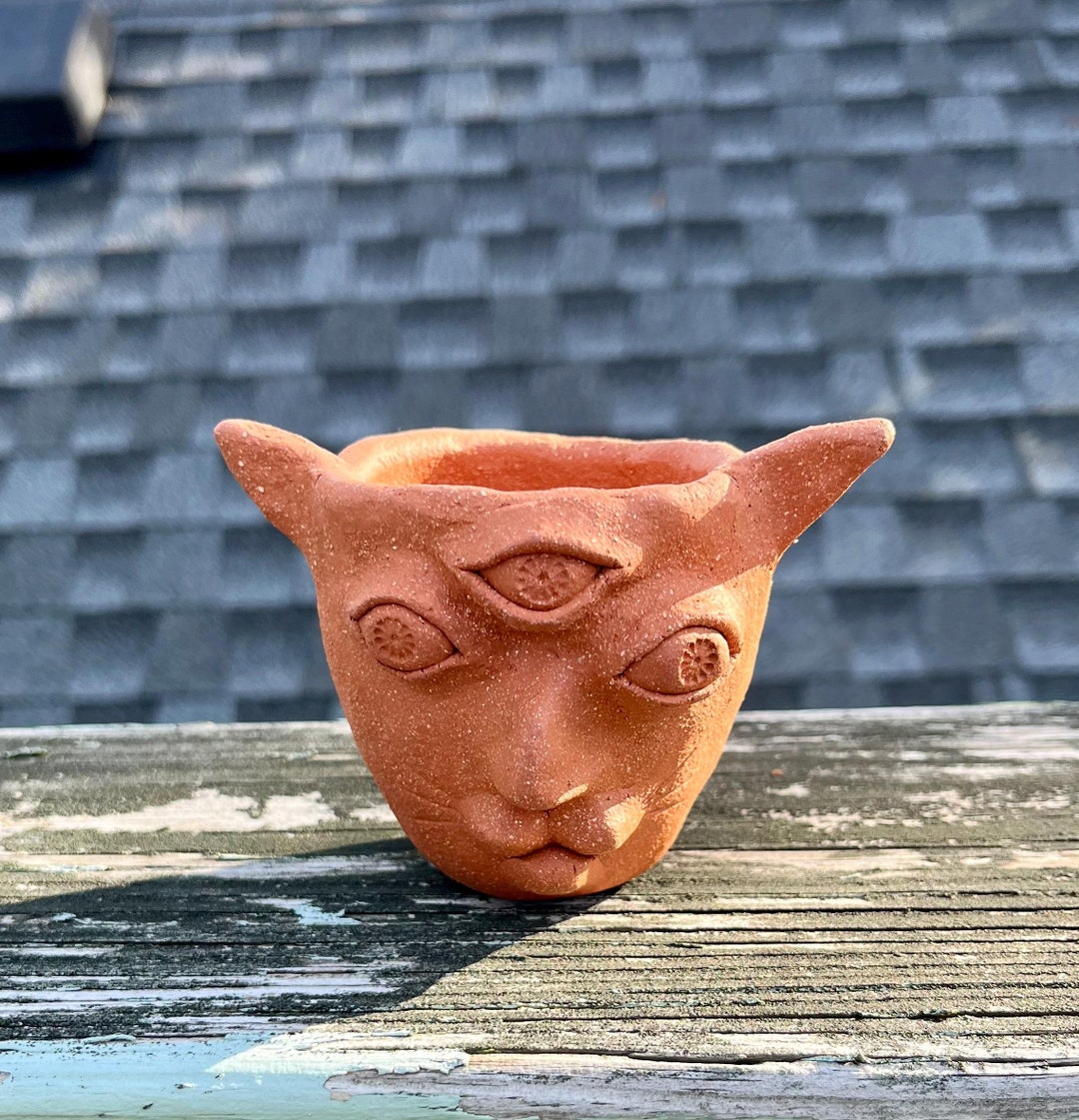 Enlightened Cat Pot: Original Handmade Cat Pot - Etsy
