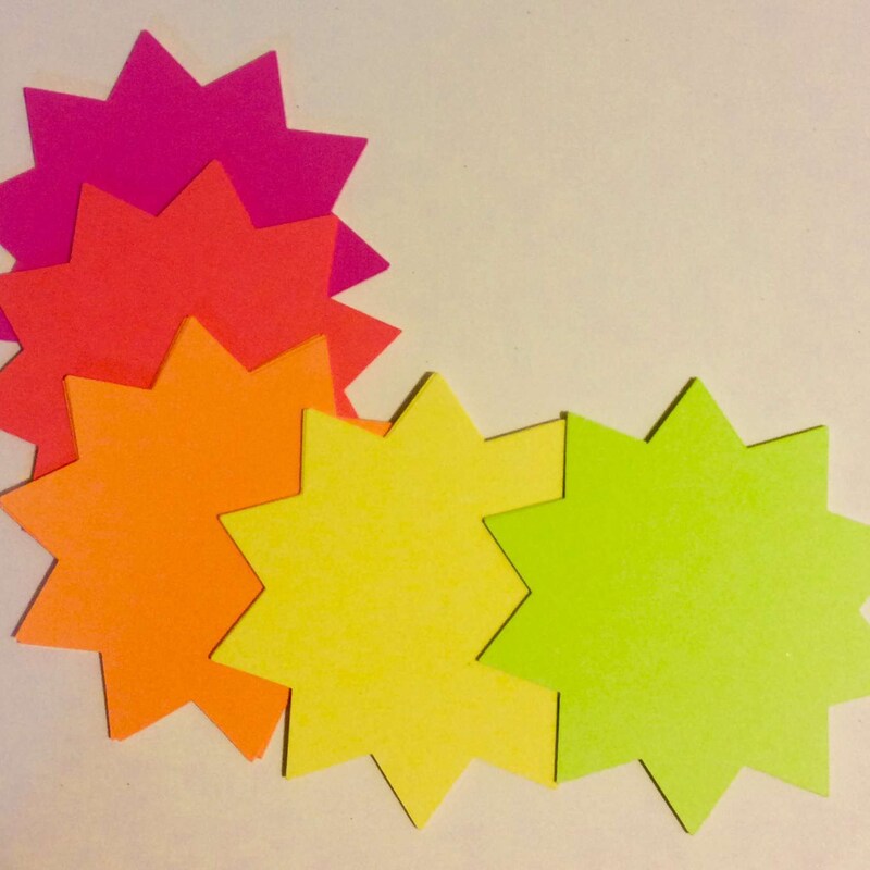 Starburst Stickers - Etsy