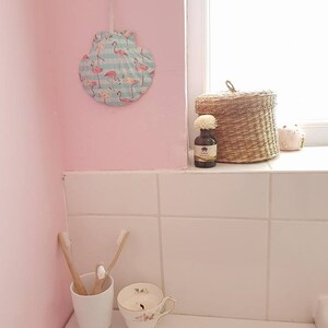 Pink Flamingo Giant Scallop Shell Decoration for Hanging Inside or ...