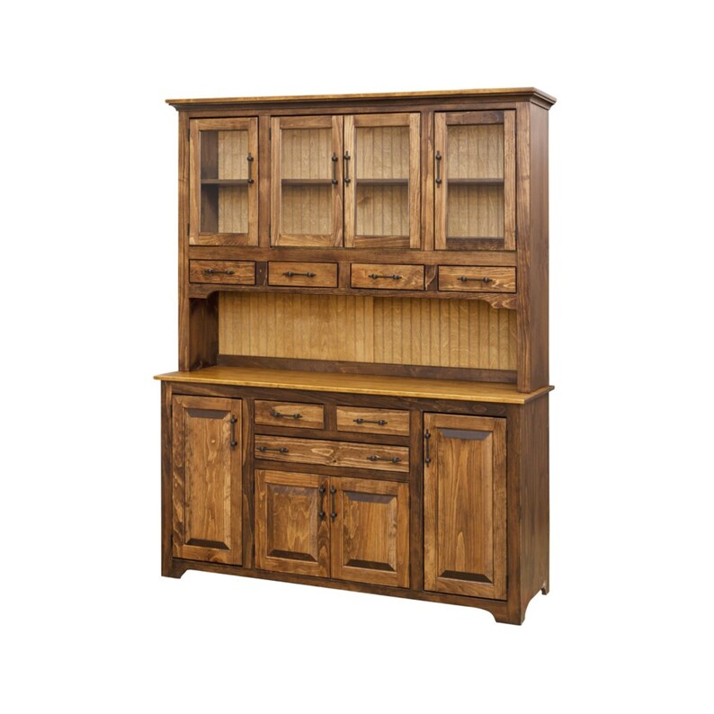 Colonial Amish Large 4-door Dining Hutch American Made - Etsy
