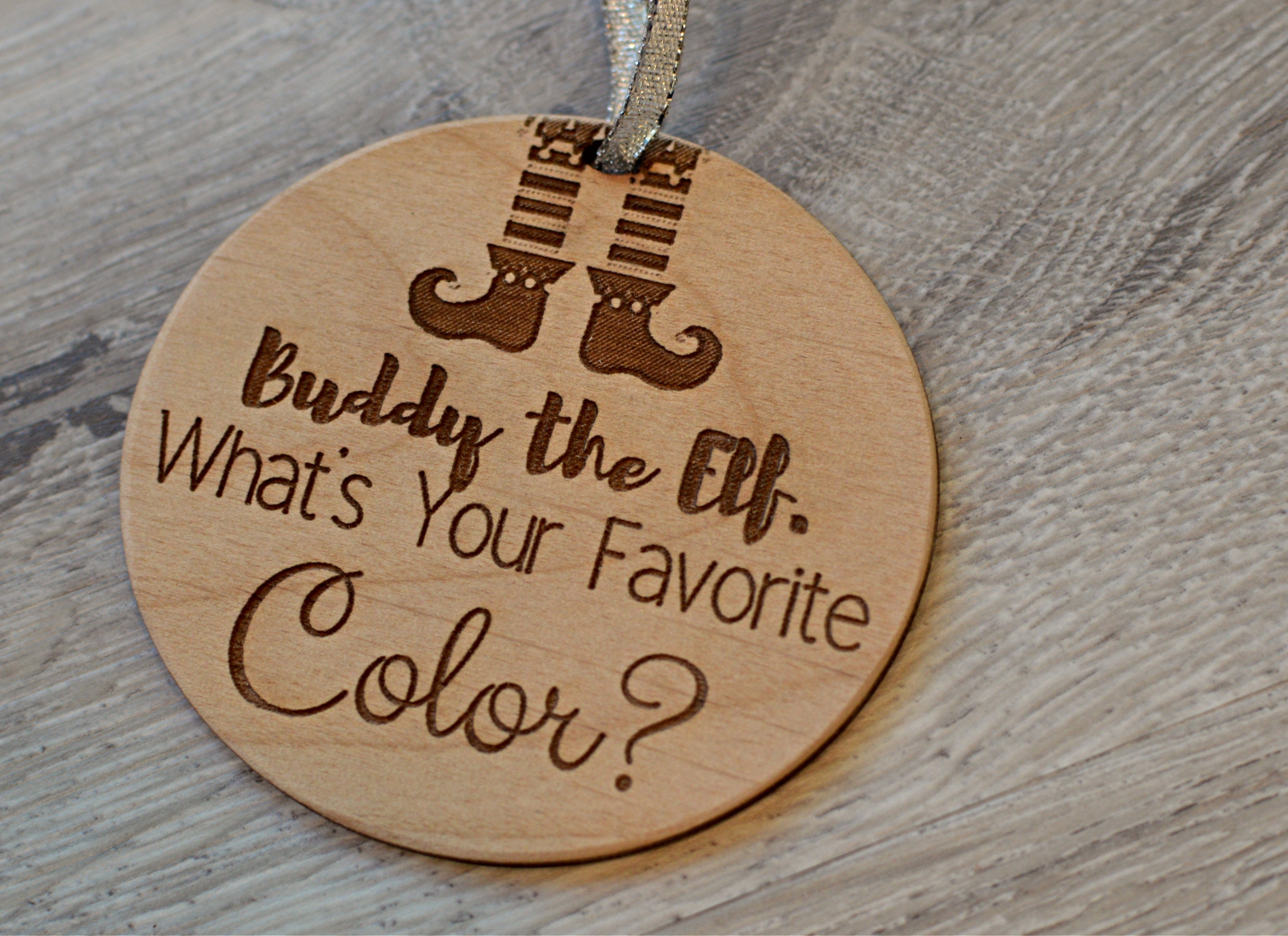 The Elf Collection Set of 3 Wood Christmas Ornaments - Etsy