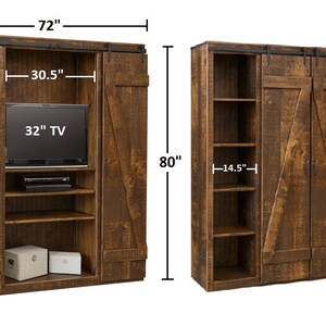 Timberland Amish Barn Door Bookcase Handcrafted From Solid Wood Free ...