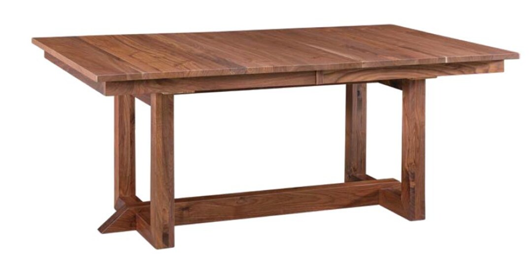 Audrey - Amish Solid Wood Trestle Dining Table - FREE SHIPPING - Etsy