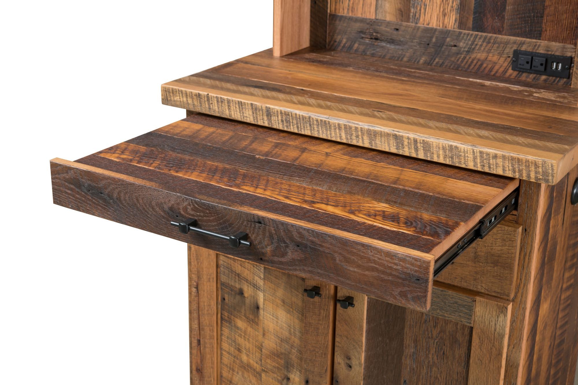 Reclaimed Barn Wood Coffee Bar - Amish Handcrafted - American Made ...