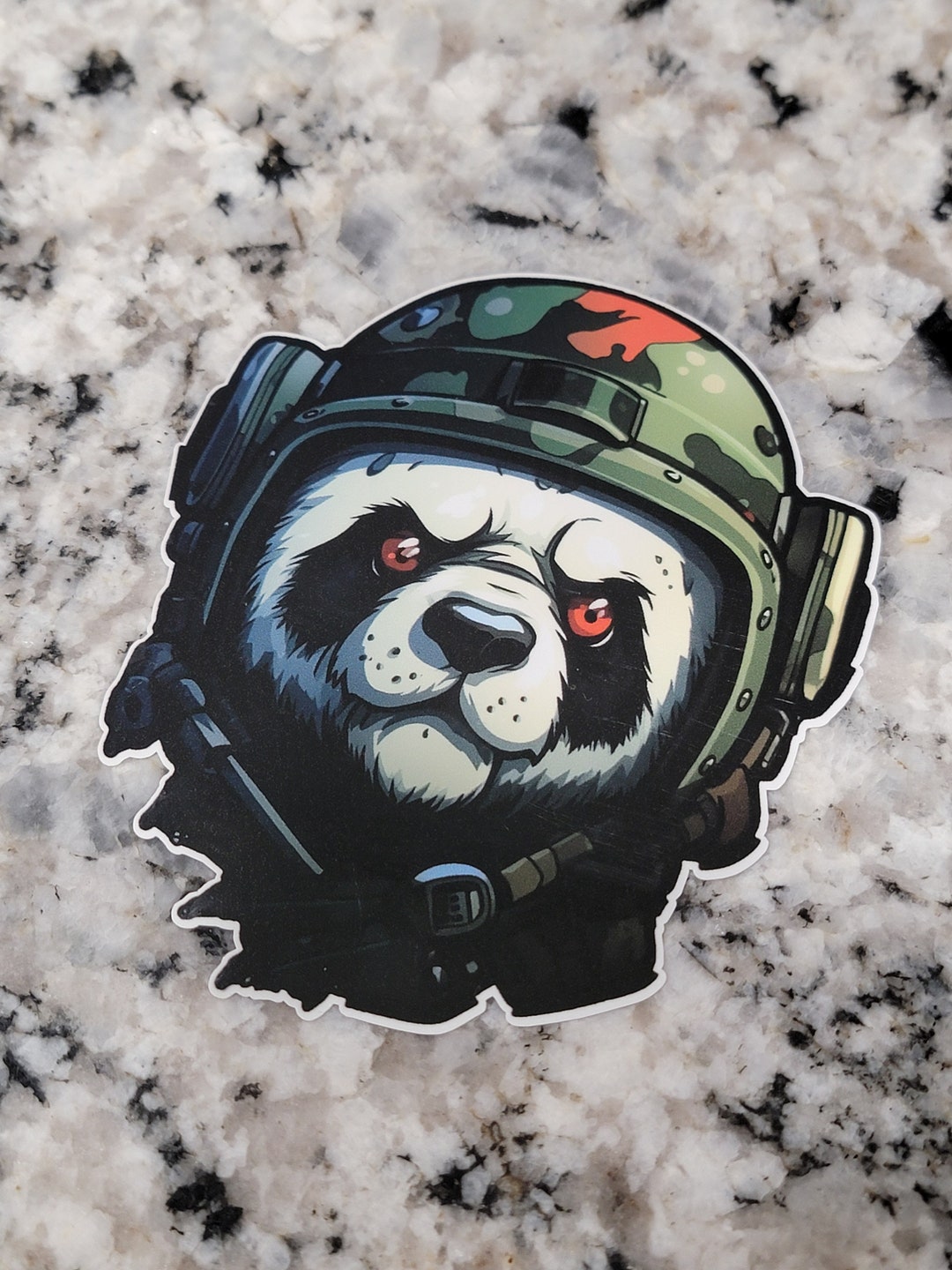 Army Panda Commander Sticker - Etsy