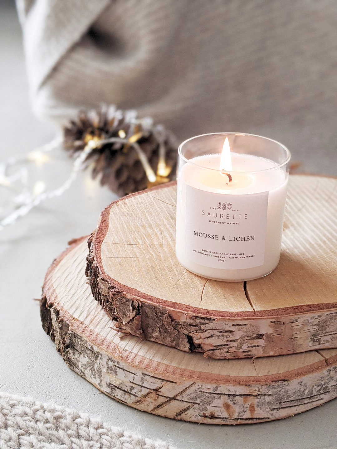 Moss & Lichen Artisanal Candle Scented With Natural Soy Wax - Etsy