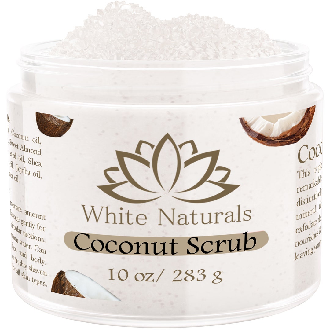 Organic Coconut Face & Body Scrub, Best Exfoliating Scrub, Nourishing ...