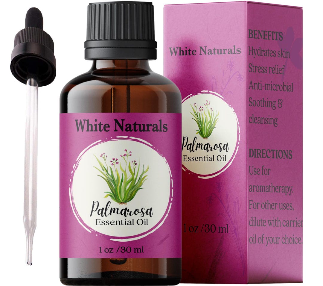 Palmarosa Essential Oil, 100% Pure Natural Palmarosa Oil, Floral and ...