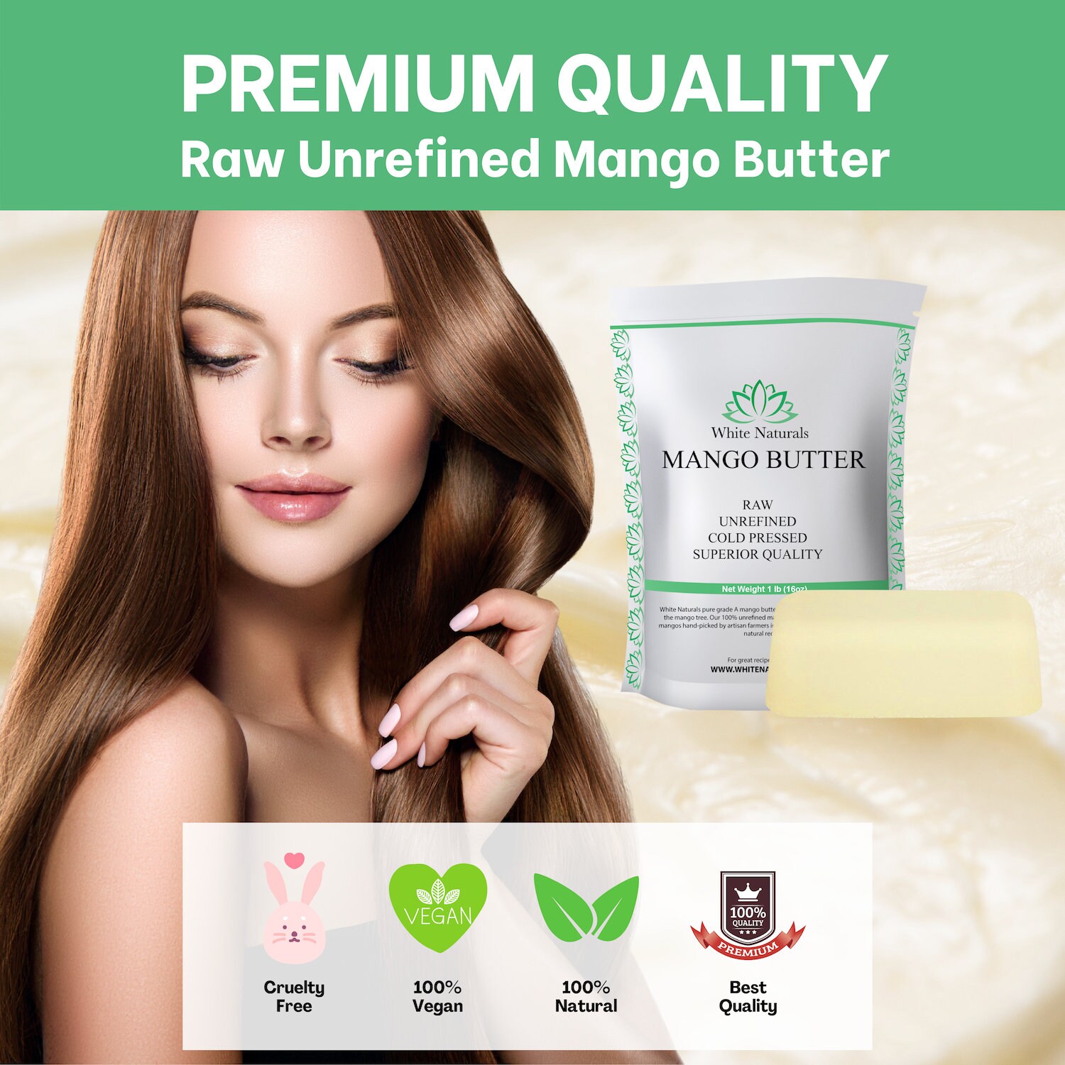 Organic Mango Butter Bulk 10 Lb Unrefined Raw 100% Pure | Etsy