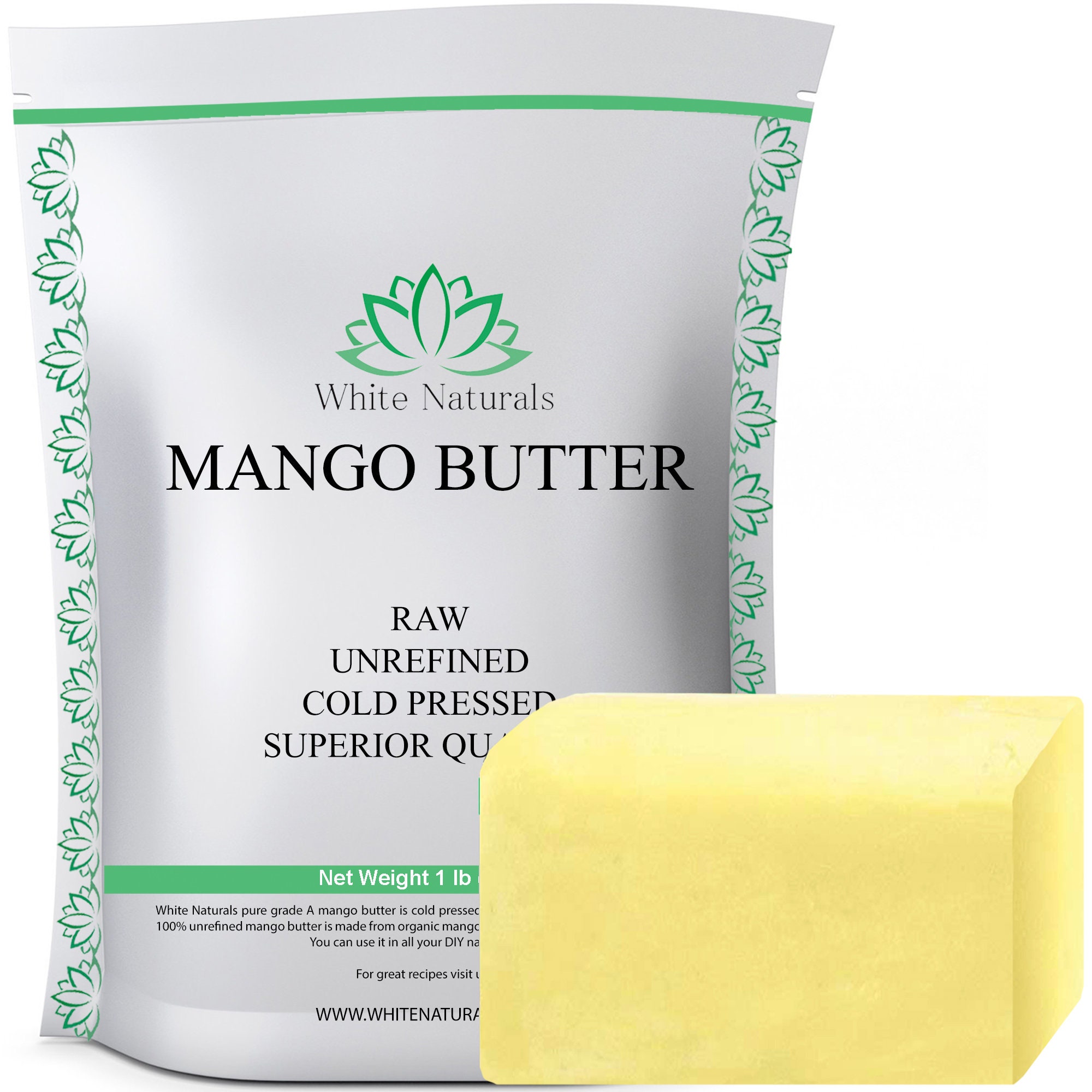 Bulk Unrefined Mango Butter 5 Lb Raw 100% Pure Organic | Etsy