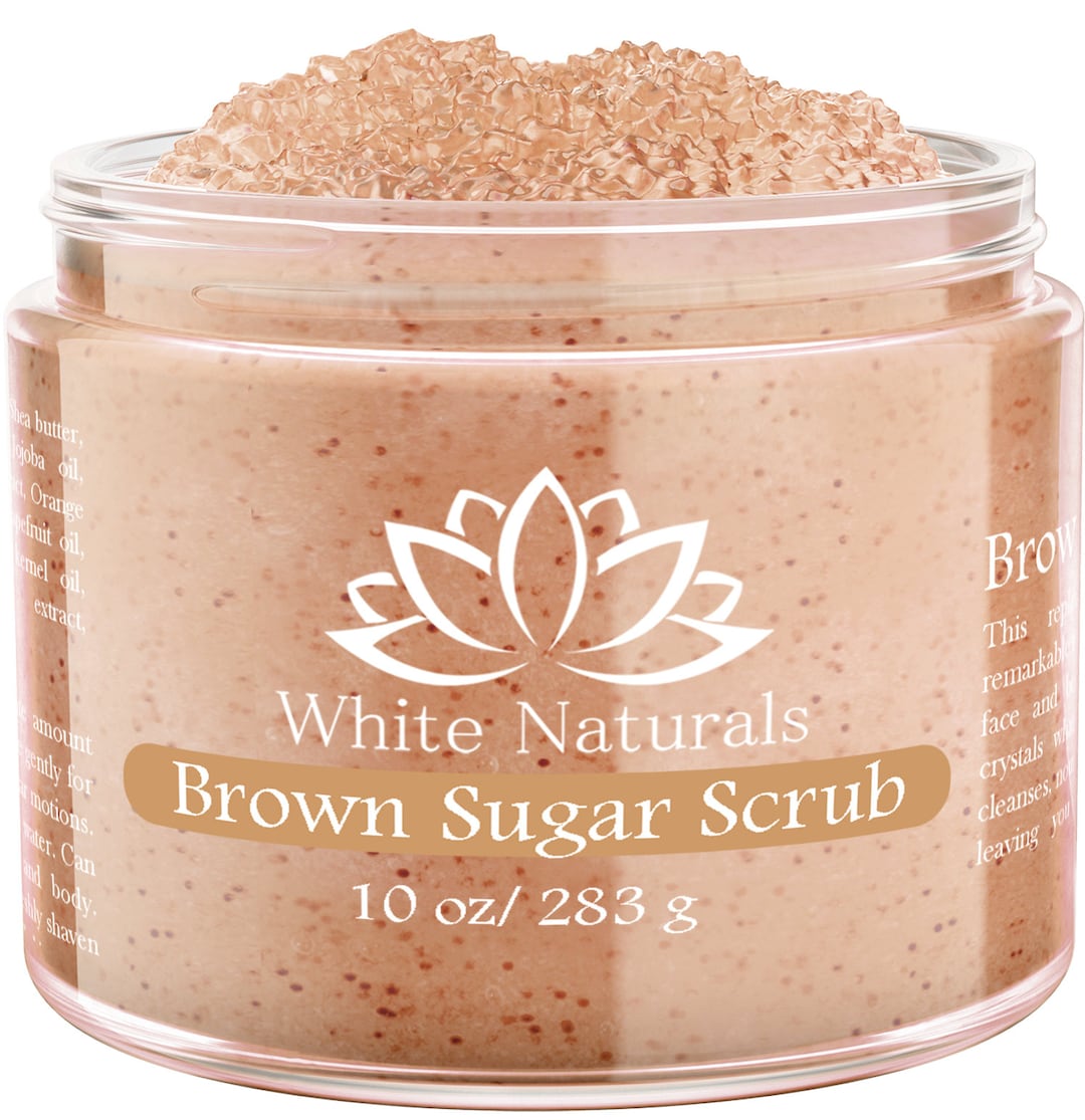 Exfoliante de azúcar moreno, exfoliante suave para rostro y cuerpo ...