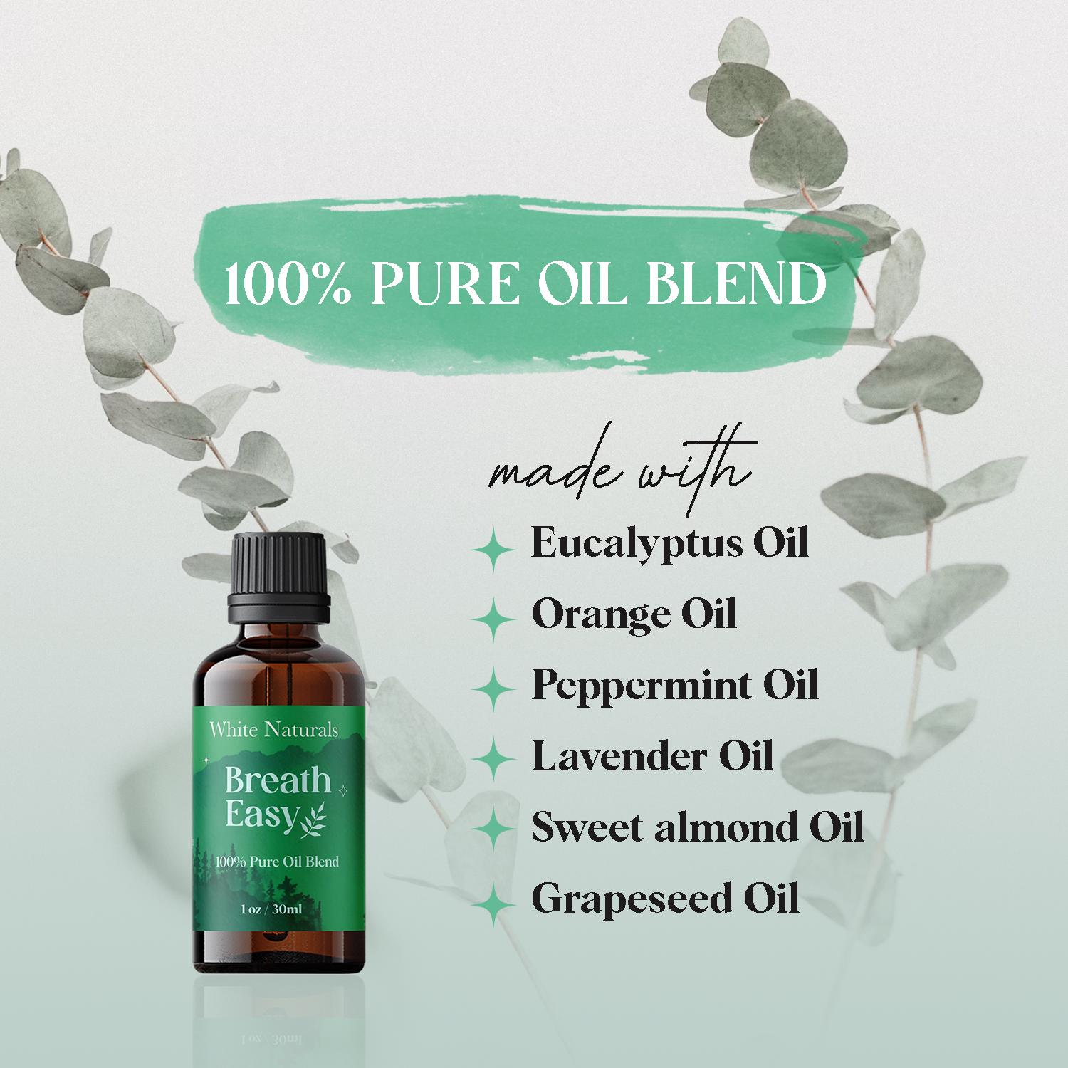 Breathe Easy Essential Oil Blend, 100% Pure Aromatherapy Oil (1oz) - Etsy