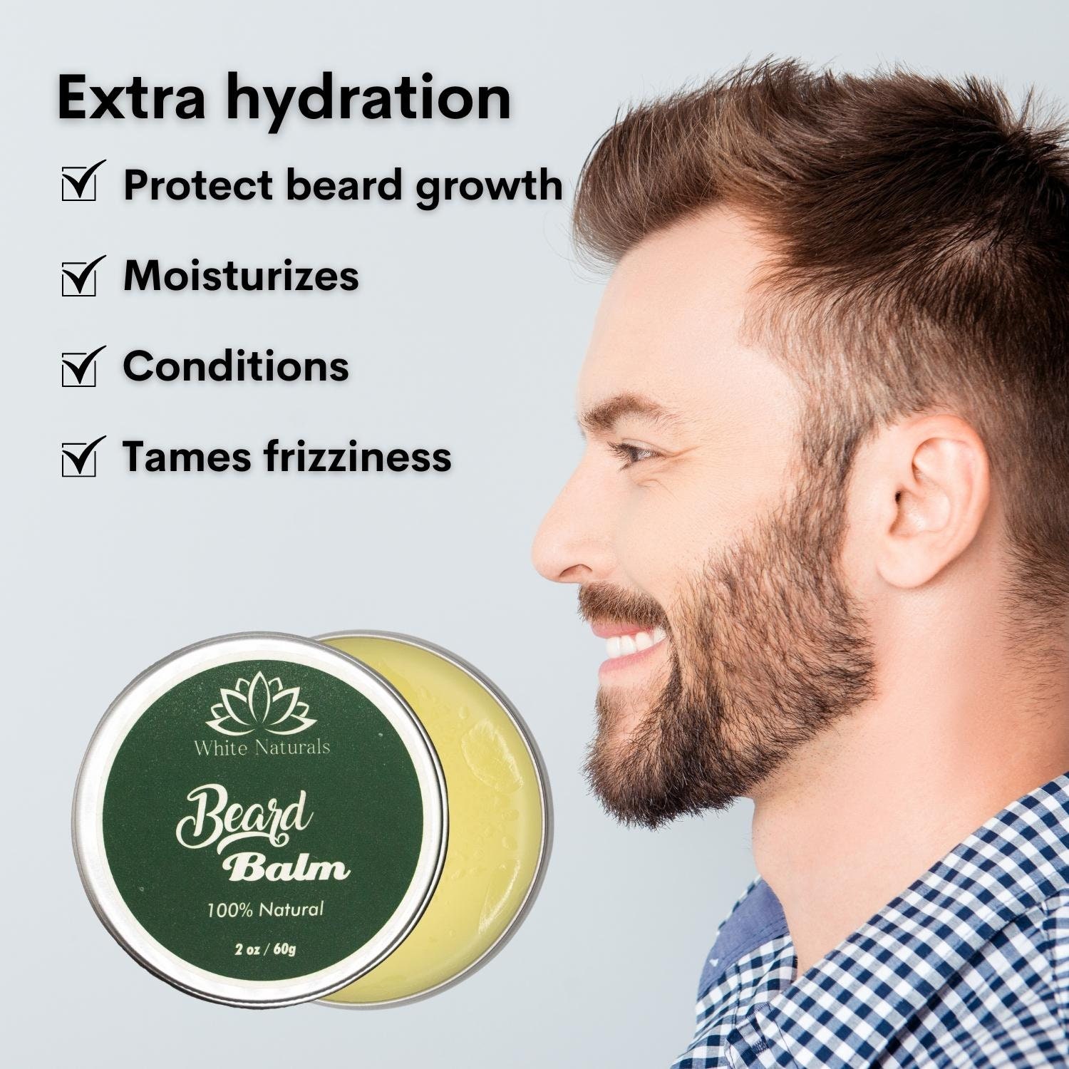 Beard Balm & Oil Kit for Men Organic Beard Conditioning | Etsy