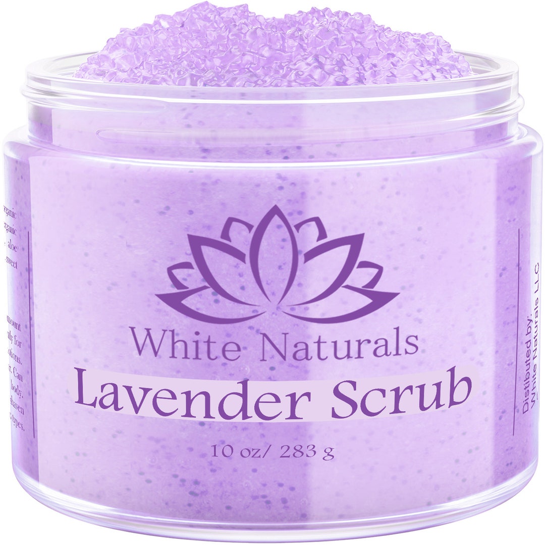 Lavender Body Scrub, Organic Gentle Exfoliating for Super Soft Skin ...