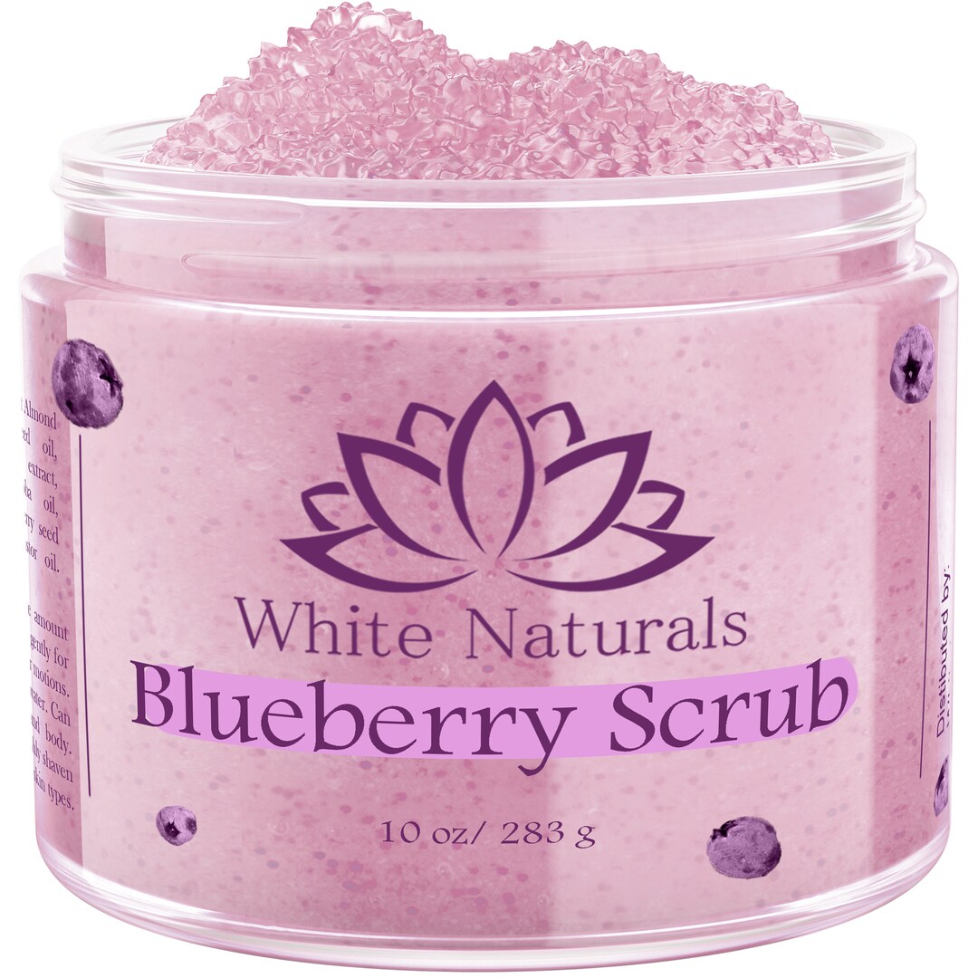 Blueberry Scrub, Natural & Pure Body Exfoliant for Soft and Healthy ...