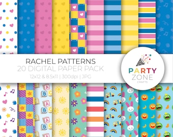 Mickey Mouse Clubhouse Digital Paper Pack, Mickey Birthday, Mickey ...