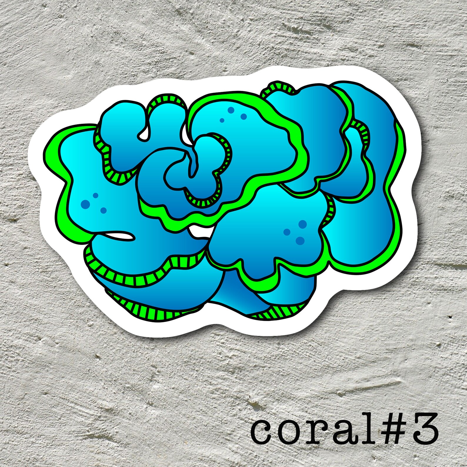 Coral Reef Stickers Coral Crazy Collection - Etsy