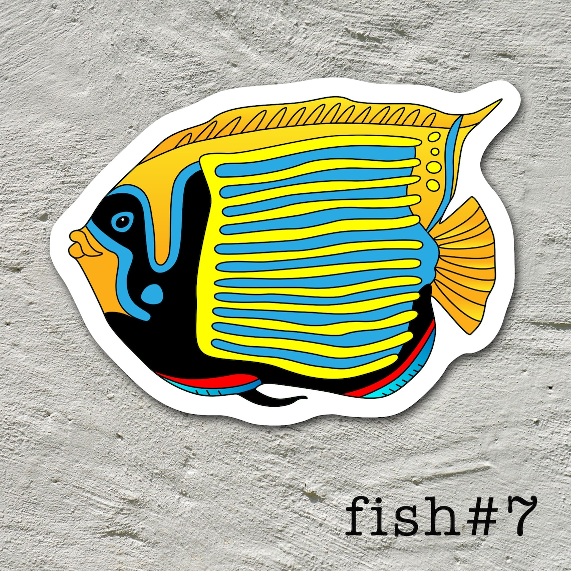 Coral Reef Stickers Fish Collection - Etsy