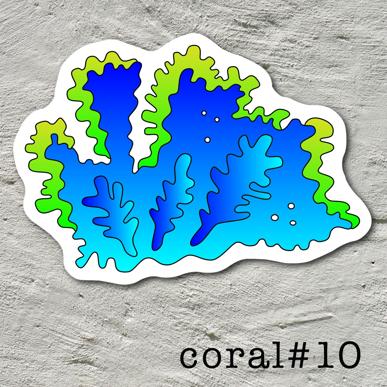 Coral Reef Stickers Coral Crazy Collection - Etsy