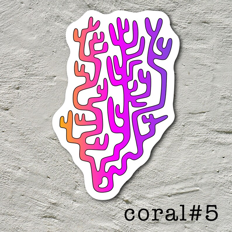 Coral Reef Stickers Coral Crazy Collection - Etsy