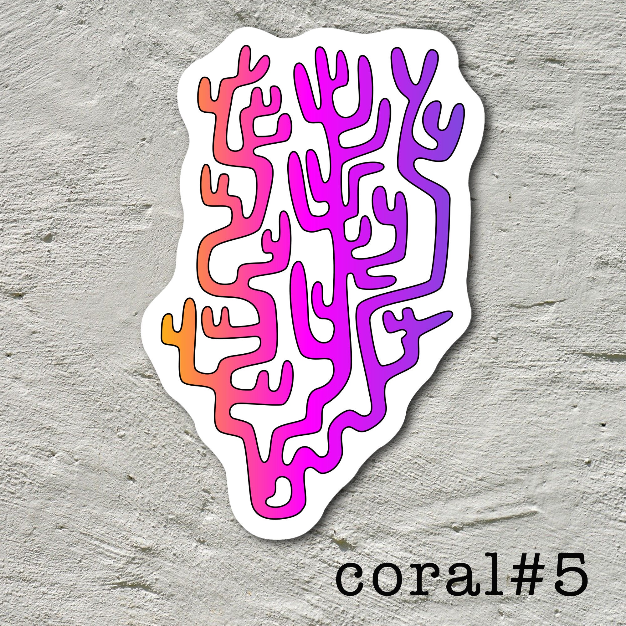 Coral Reef Stickers Coral Crazy Collection - Etsy
