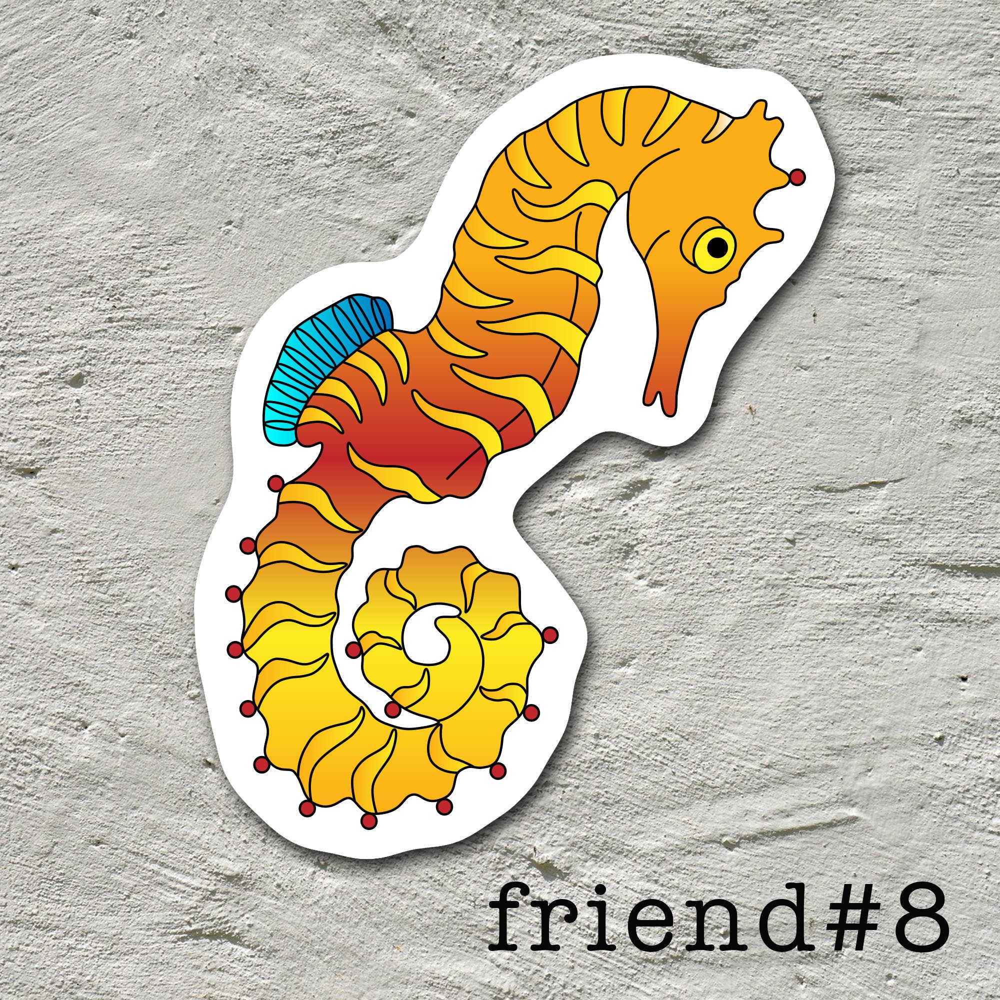 Coral Reef Stickers Sea Friends Collection - Etsy