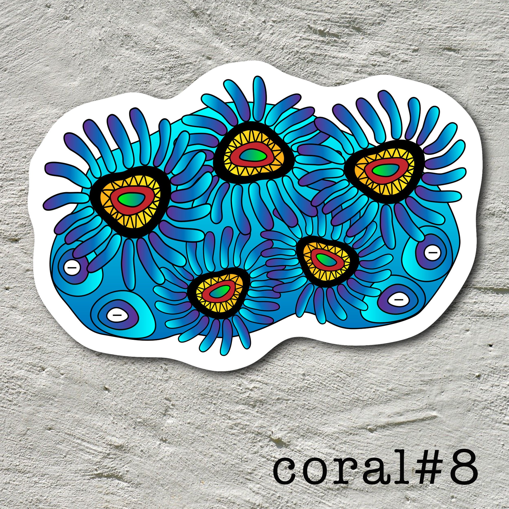 Coral Reef Stickers Coral Crazy Collection - Etsy