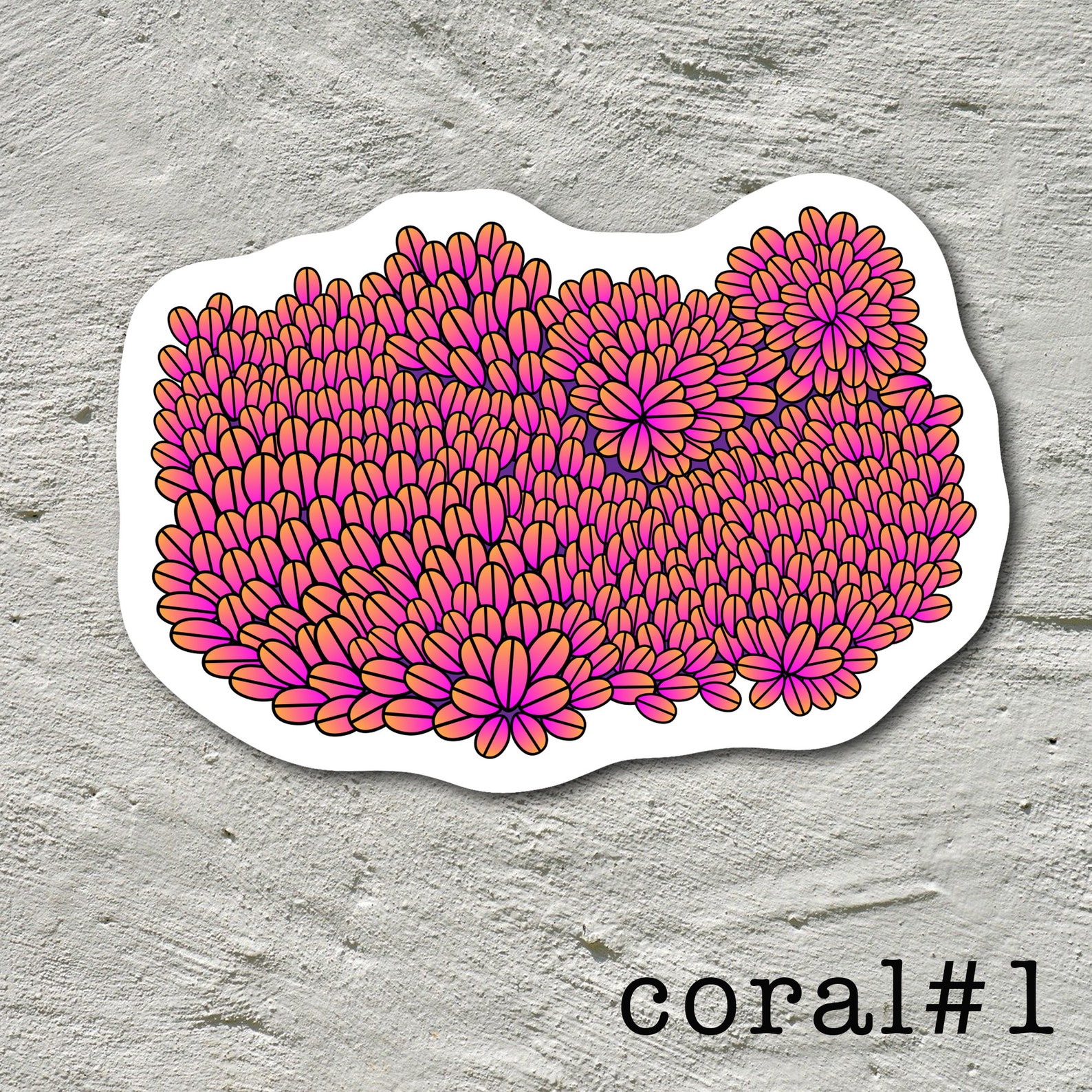 Coral Reef Stickers Coral Crazy Collection - Etsy