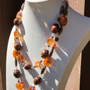 Fire Agate Pendant- Carnelian Necklace Set - Flashy Orange Artisan ...