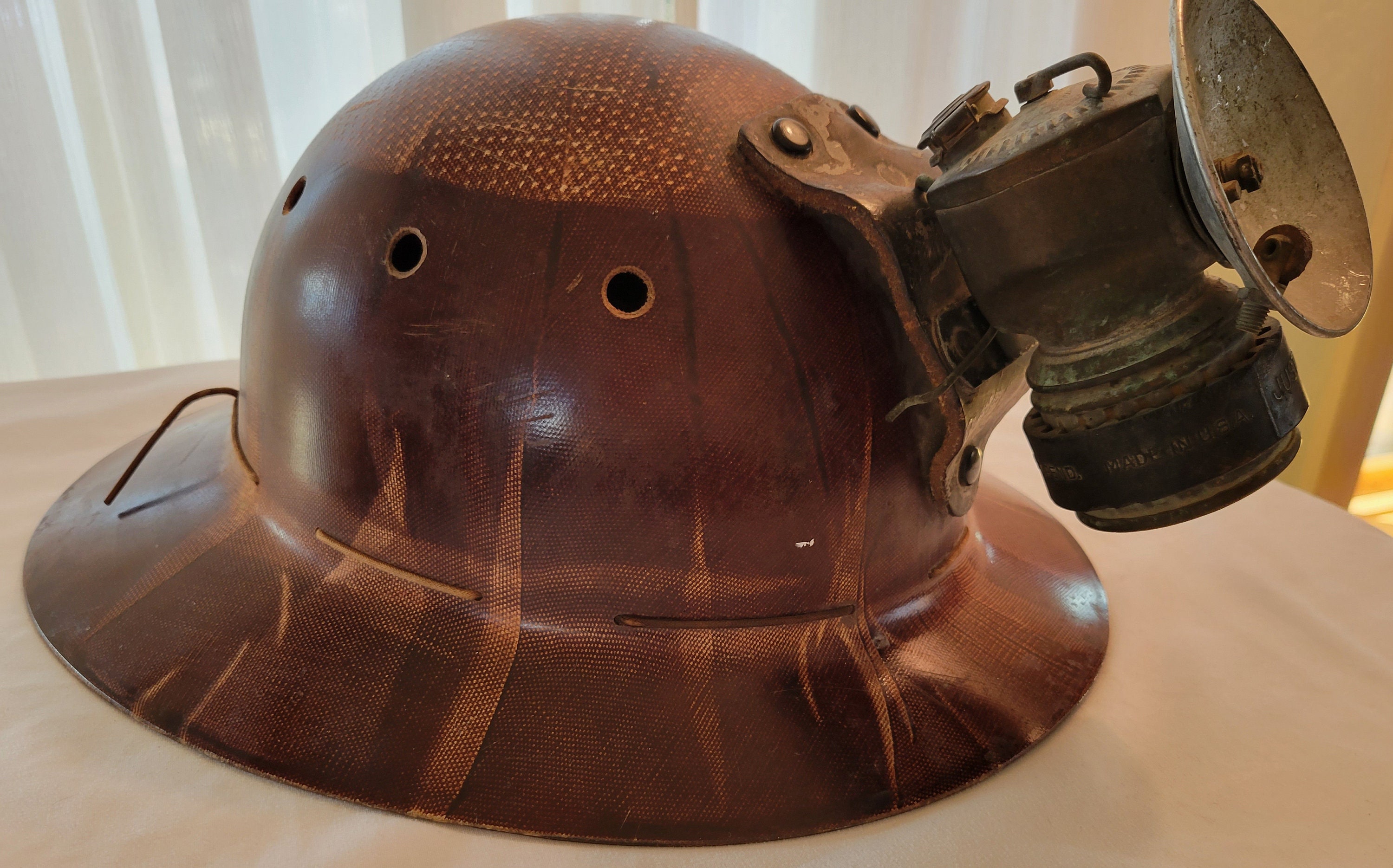 Vintage Rare MSA 1930s Skullgard Miners Hat With Justright Light USA - Etsy