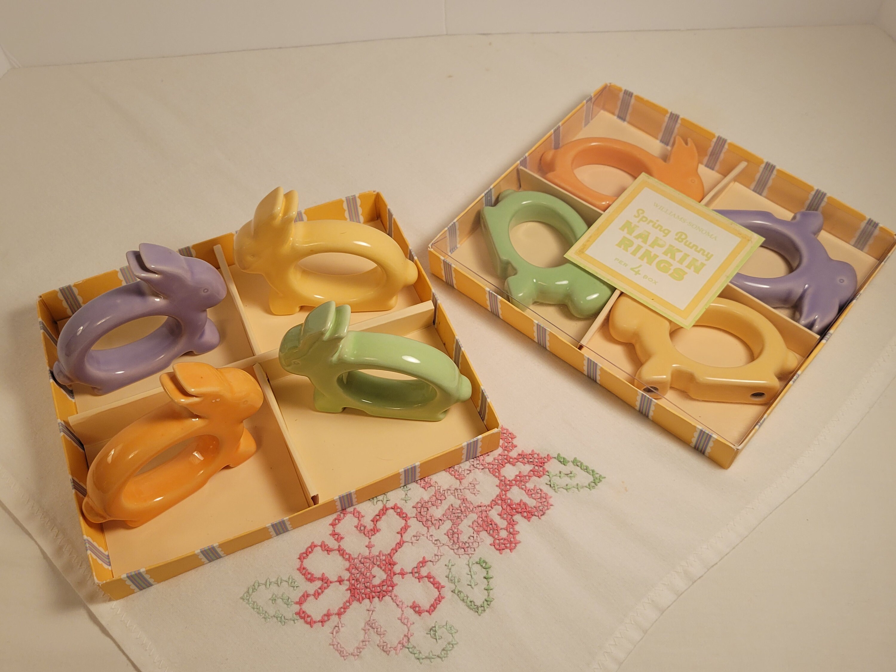 Vintage Rare Spring Bunny Napkin Rings William Sonoma - Etsy
