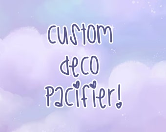 DIY Deco Adult Pacifier Custom DIY Paci Kit Agere Paci Deco Paci Deco ...
