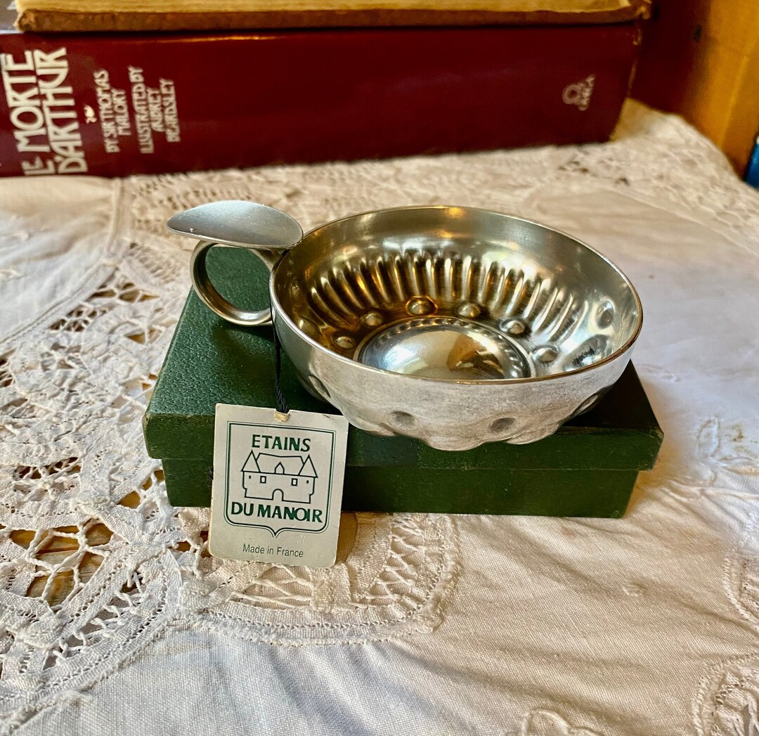 Vintage French Pewter Tastevin Etains Du Manoir Wine Tasting Cup Made ...