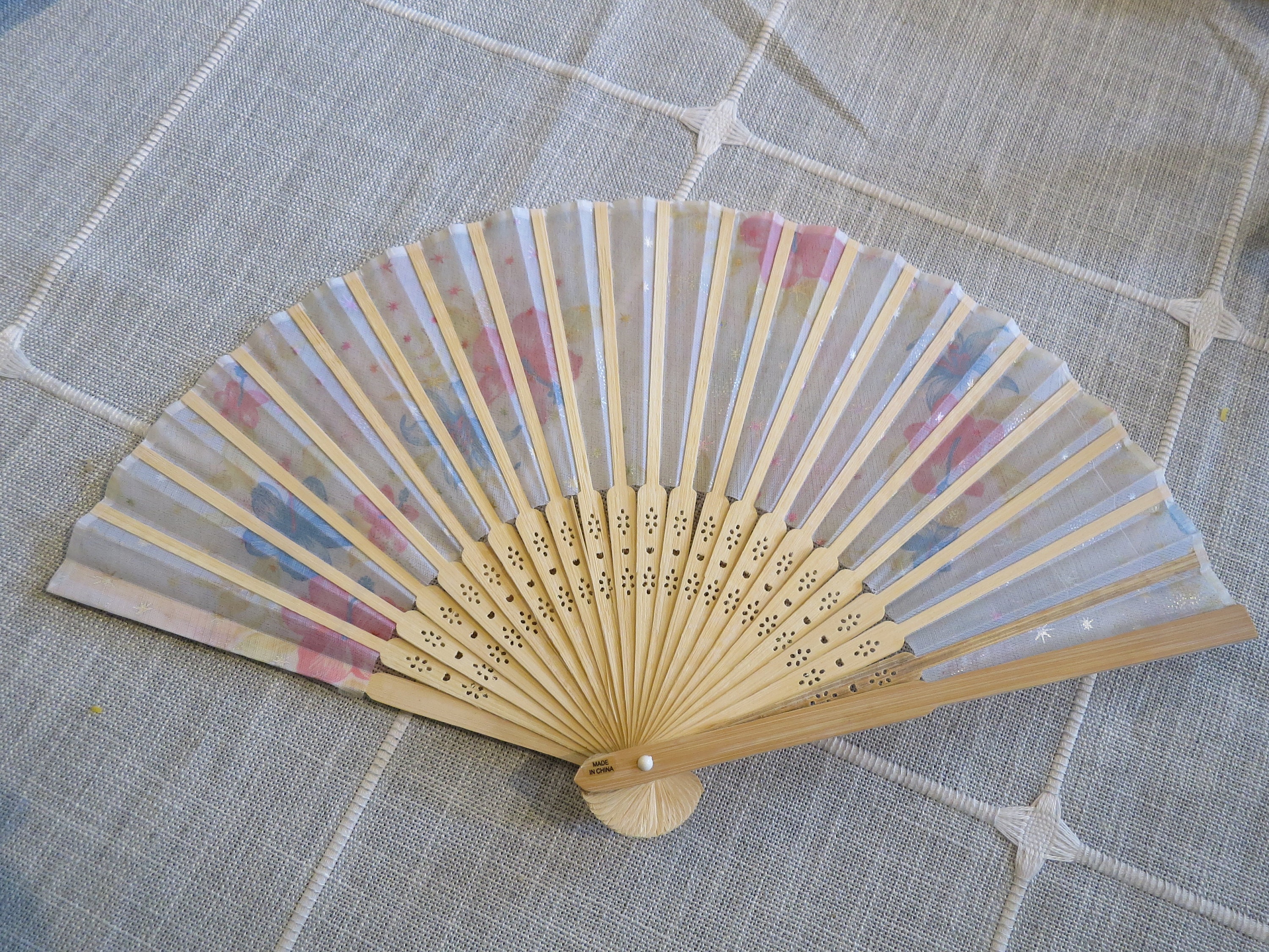 Pretty Chinese Fan With Shining Moons and Stars Design - Etsy