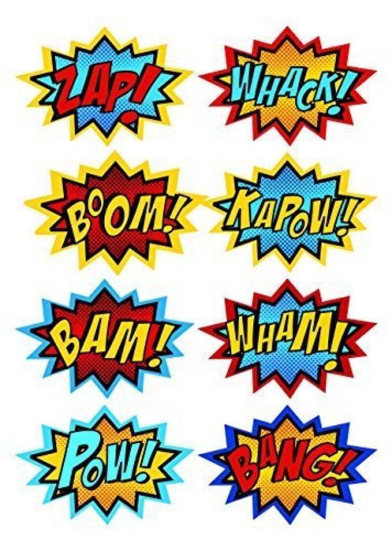 Superhero Party Signs Super Hero Birthday party Superhero | Etsy