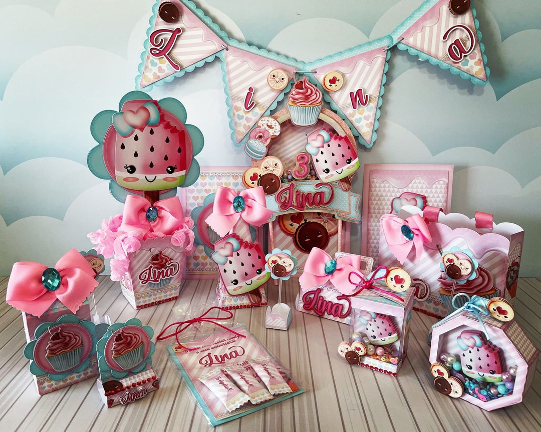 MINI BAKER PRINTABLE Party Favors Boxes Personalized, Party Supplies ...