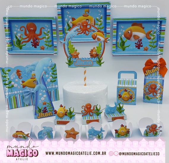 SEA ANIMALS Under the Sea Pritable Favours Boxes Personalized - Etsy