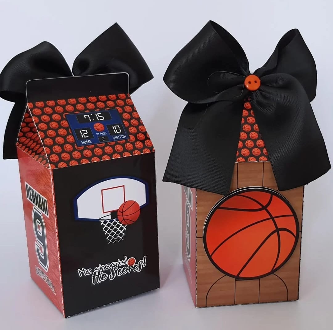 BASKETBALL FAVOR BOXES Digital Party Supplies Birthday Party Kit Party ...