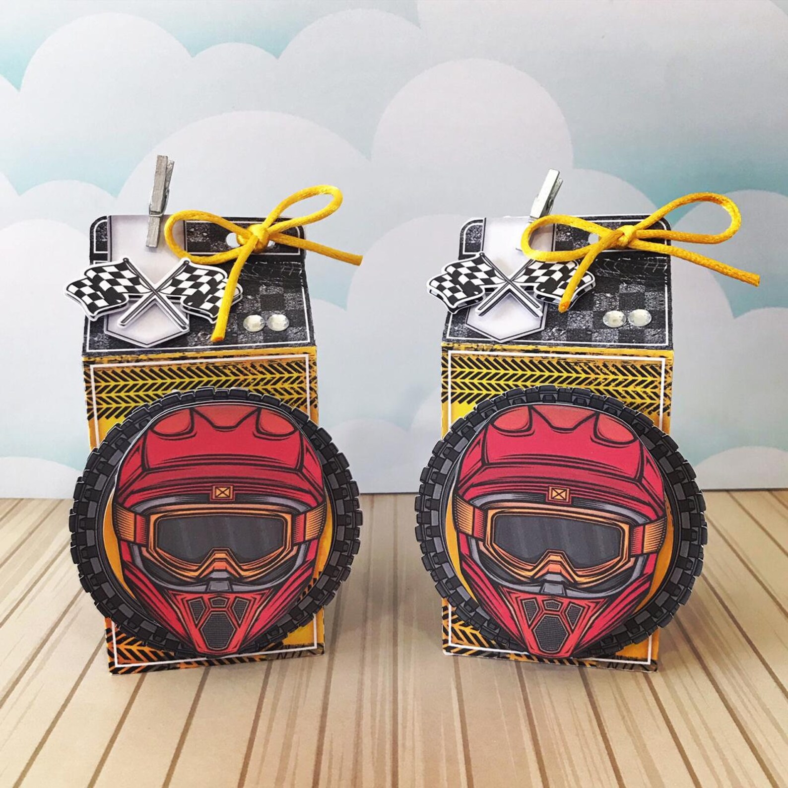 MOTOCROSS PRINTABLE Party Favors Boxes Personalized, Party Supplies ...