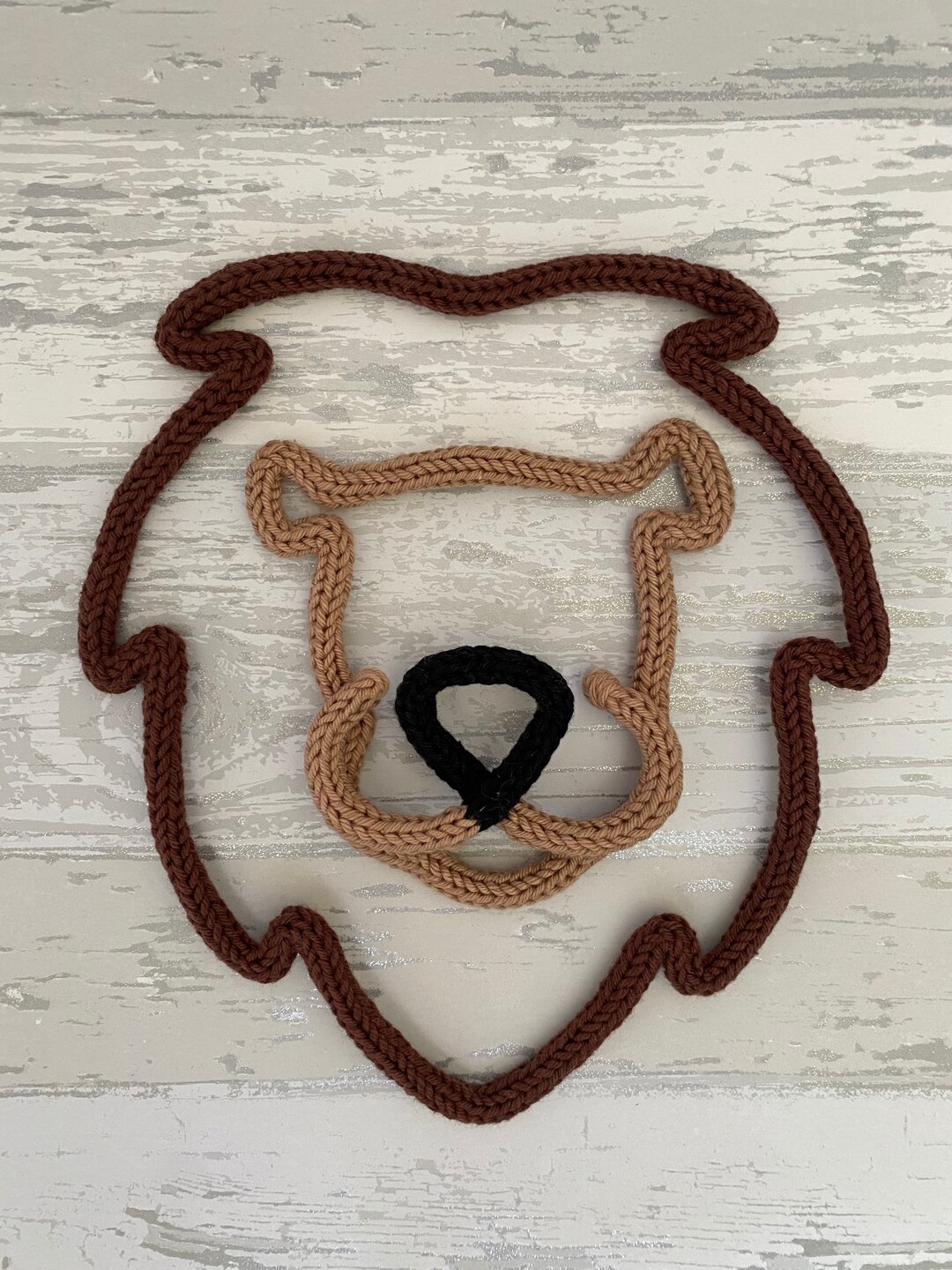 Knitted Wire Leon Wall Decor, Tricotin Decor, French Knitting Wall ...