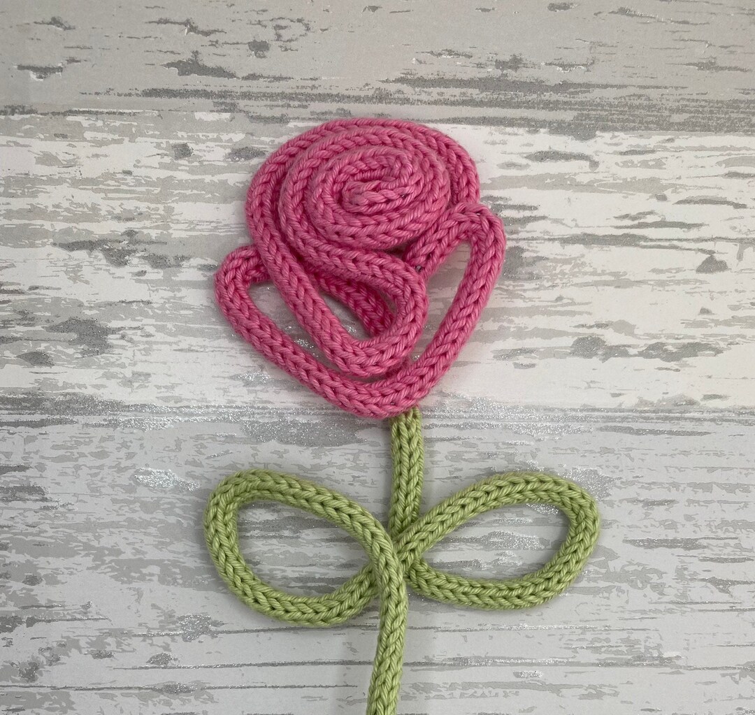 Rose Flower Knitted Wire - Wire Art - Teachers Gift - Etsy