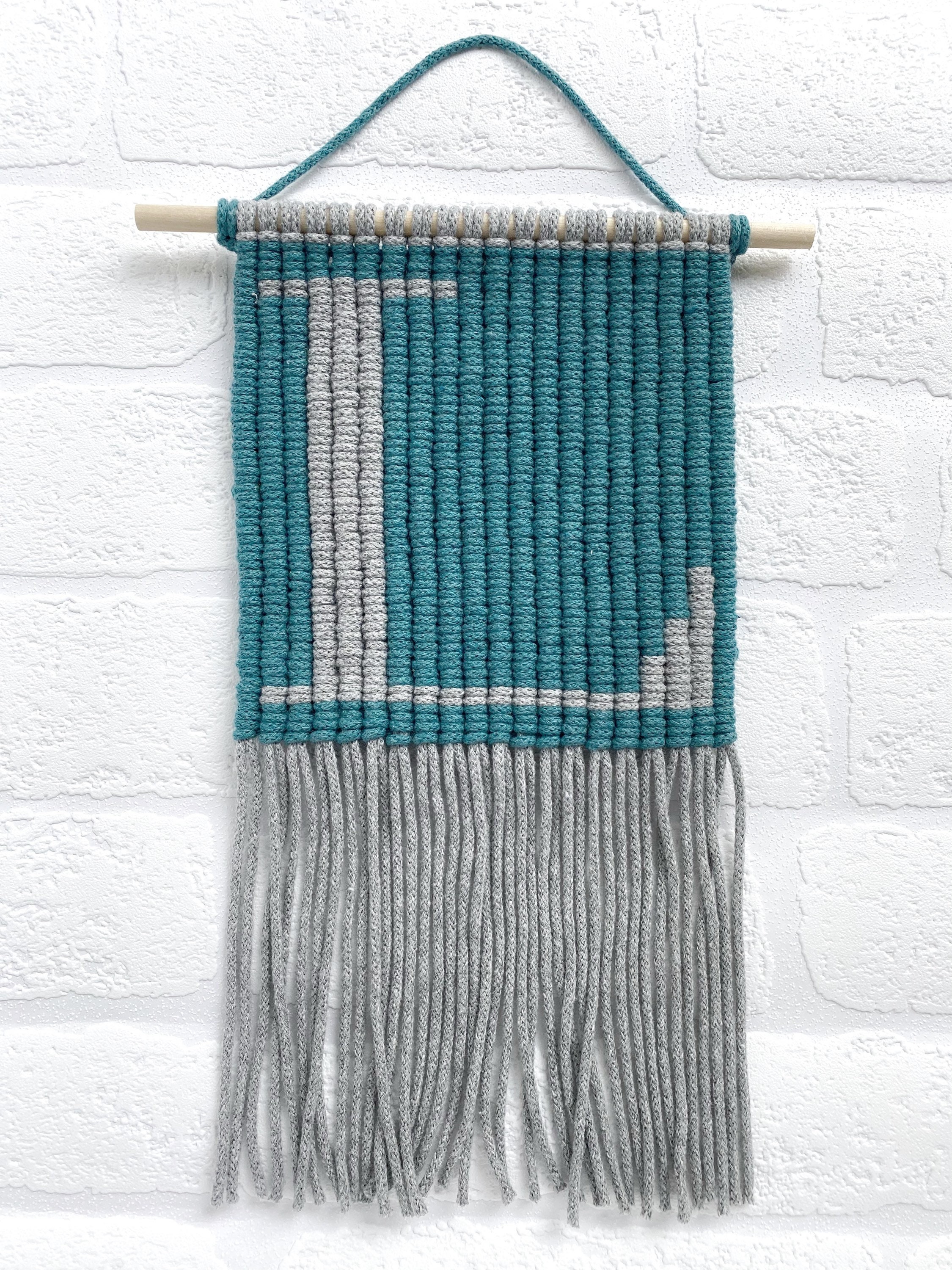 Macrame Letter Wall Decor, Kids Room Wall Hanging, - Etsy