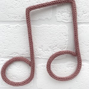 Knitted Wire Musical Notes Tricotin Wall Decor Hanging - Etsy