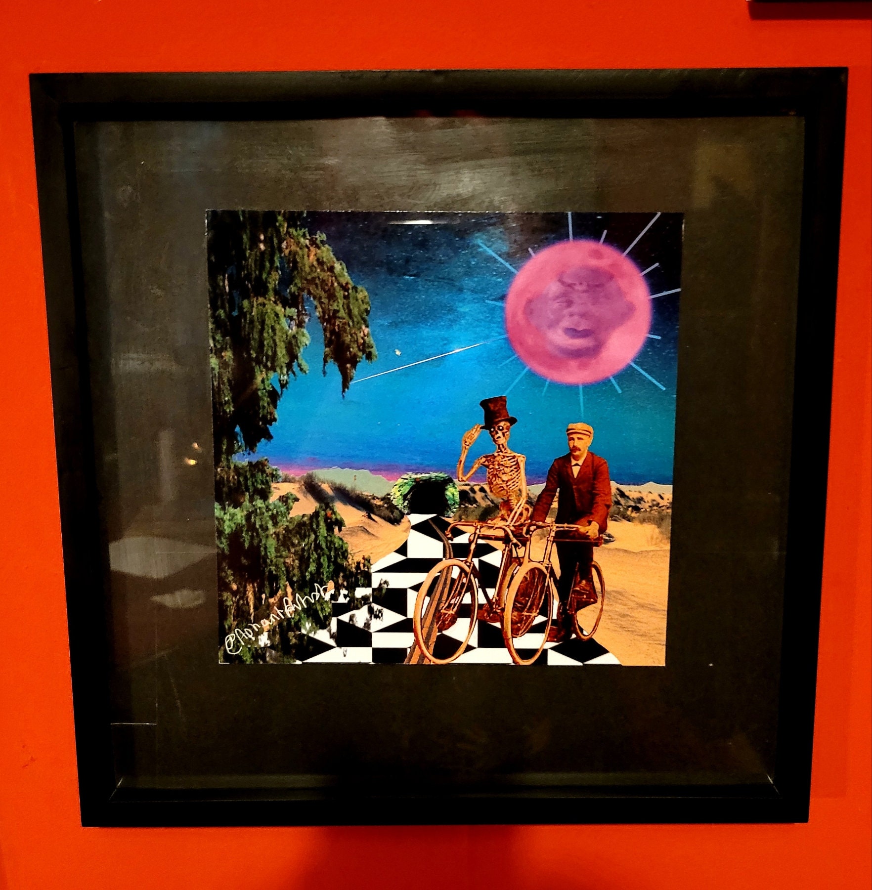 Deathrace 21x21cm High Gloss Print, Art Print, Wall Art, Skelleton ...