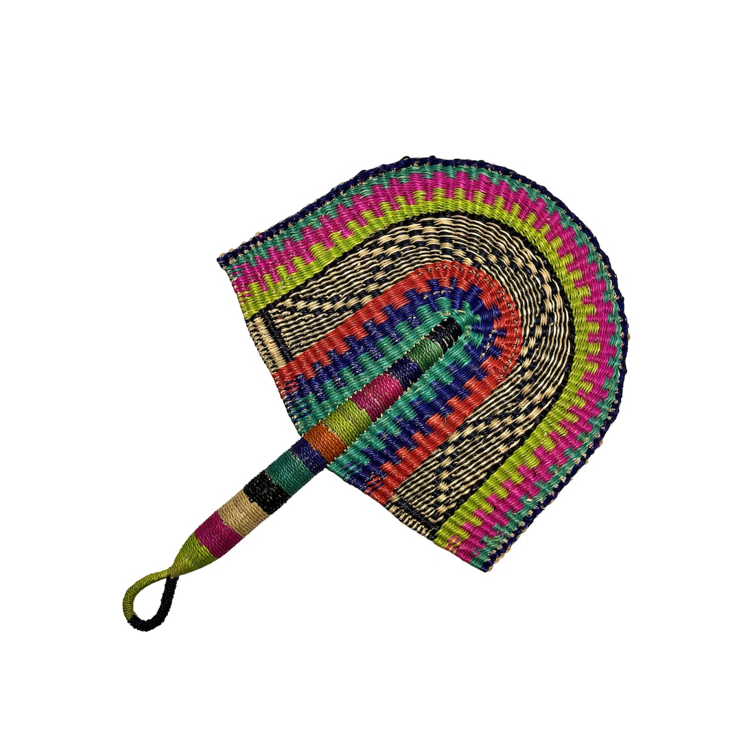 African Fan Handwoven Fan Decorative Fan African Wall Fan Straw Woven ...